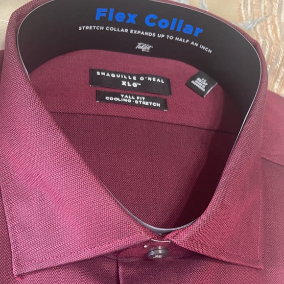 SHAQUILLE O’NEAL | Shirts | Mens Dress Shirt Big Tall Long Sleeve Red ...